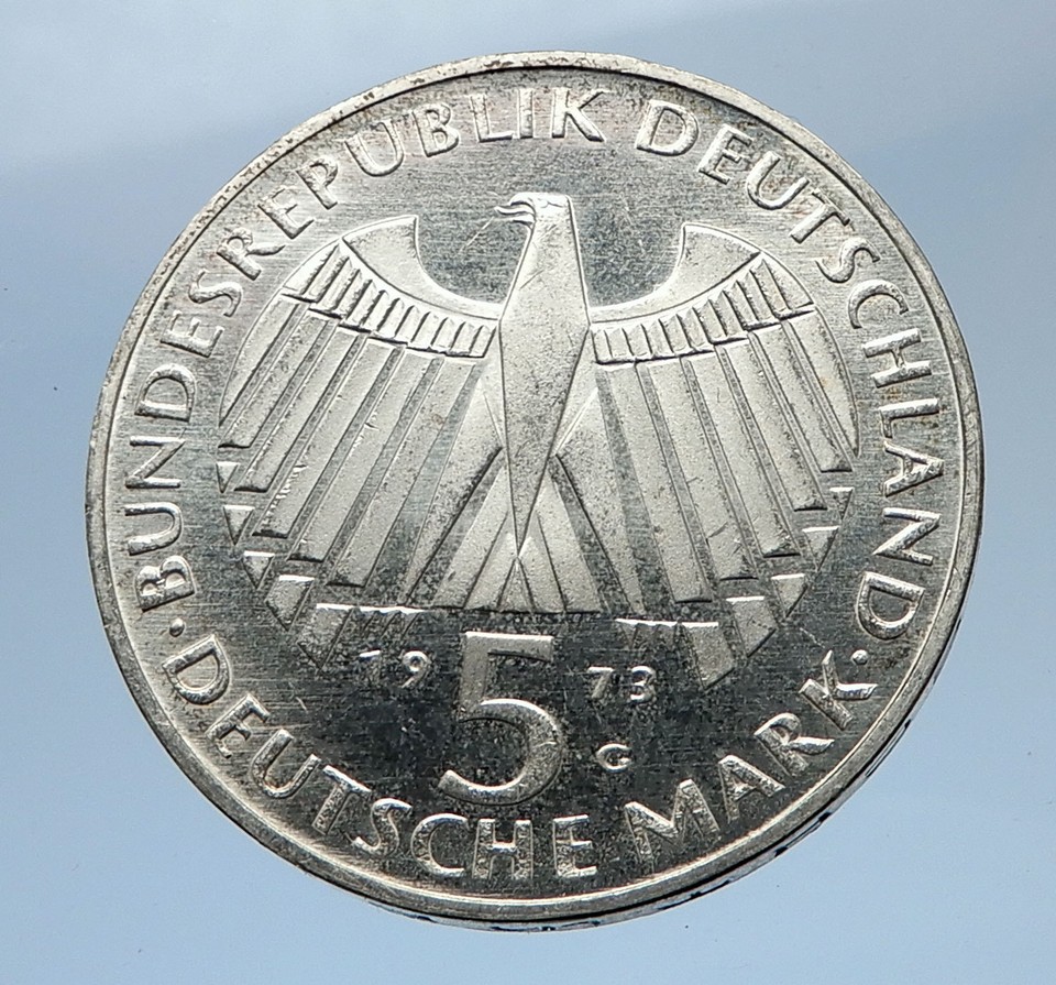 1973 GERMANY Silver 5 G PROOF 125 Yr German Frankfurt National Assembly ...