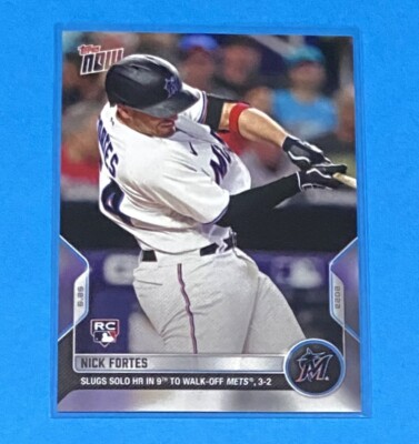2022 MLB Topps Now Nick Fortes ROOKIE CARD SP Miami Marlins #416 RC 🔥 ...