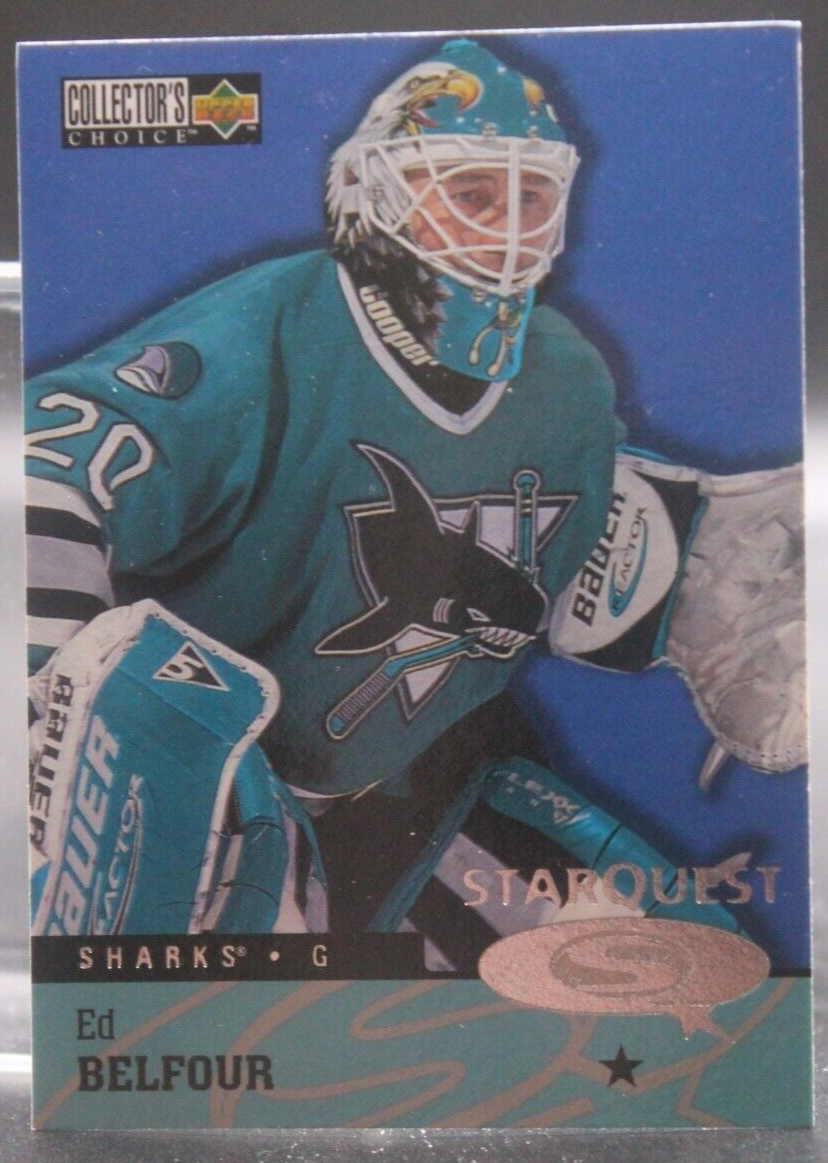 Ed Belfour (Sharks/HOF) 1997-1998 Upper Deck Collector's Choice ...