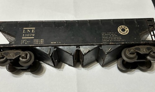 Marx 13079 LNE Hopper Car Black Litho Scale Series O gauge. | eBay
