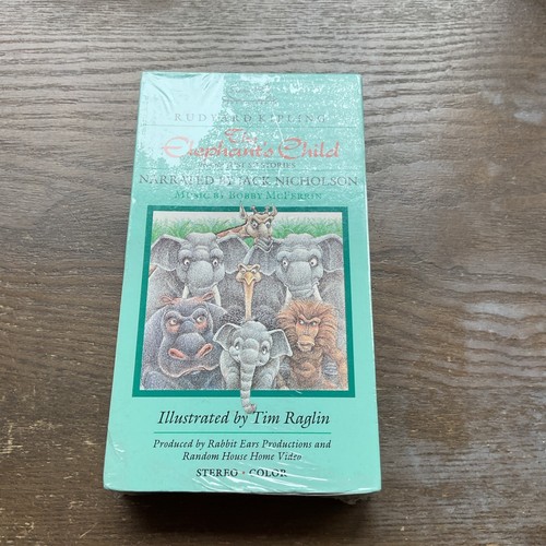 The Elephant's Child VHS Tape 1986 Narrated By Jack Nicholson Rudyard ...