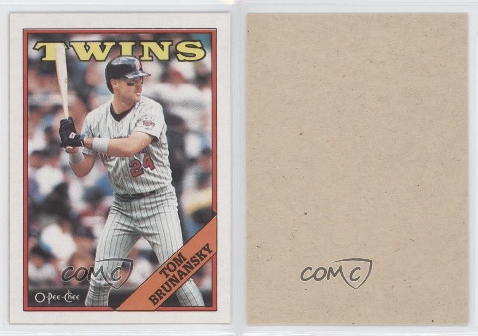 1988 O-Pee-Chee Blank Back Tom Brunansky #375 fm0 | eBay