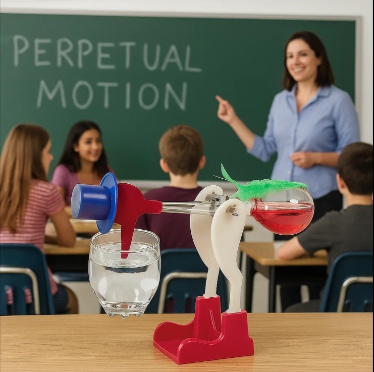Classic Head Dunk Perpetual Motion Science Toy Retro Physics Desk ...