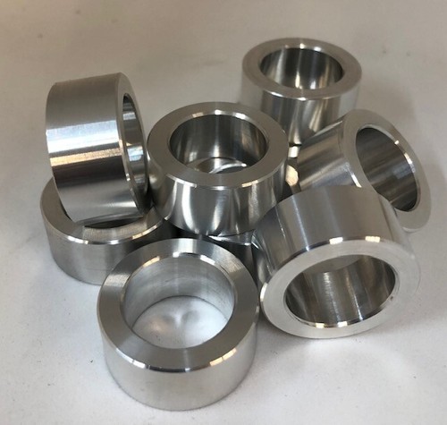 3/4" ID x 1/2" Long Aluminum Harley Motorcycle Wheel Axle Spacers ...