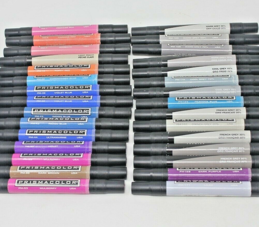 Pick 5 Prismacolor Premier PM Art Paint Markers Lot Double Sided Broad ...