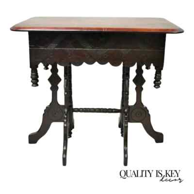 Antique Eastlake Victorian Aesthetic Movement Carved Walnut 6 Leg ...