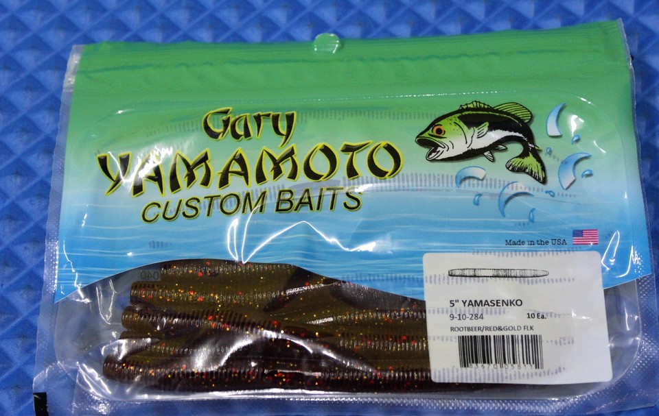Gary Yamamoto 5" Yamasenko Custom Baits 9-10 Series 10 Pack CHOOSE YOUR ...