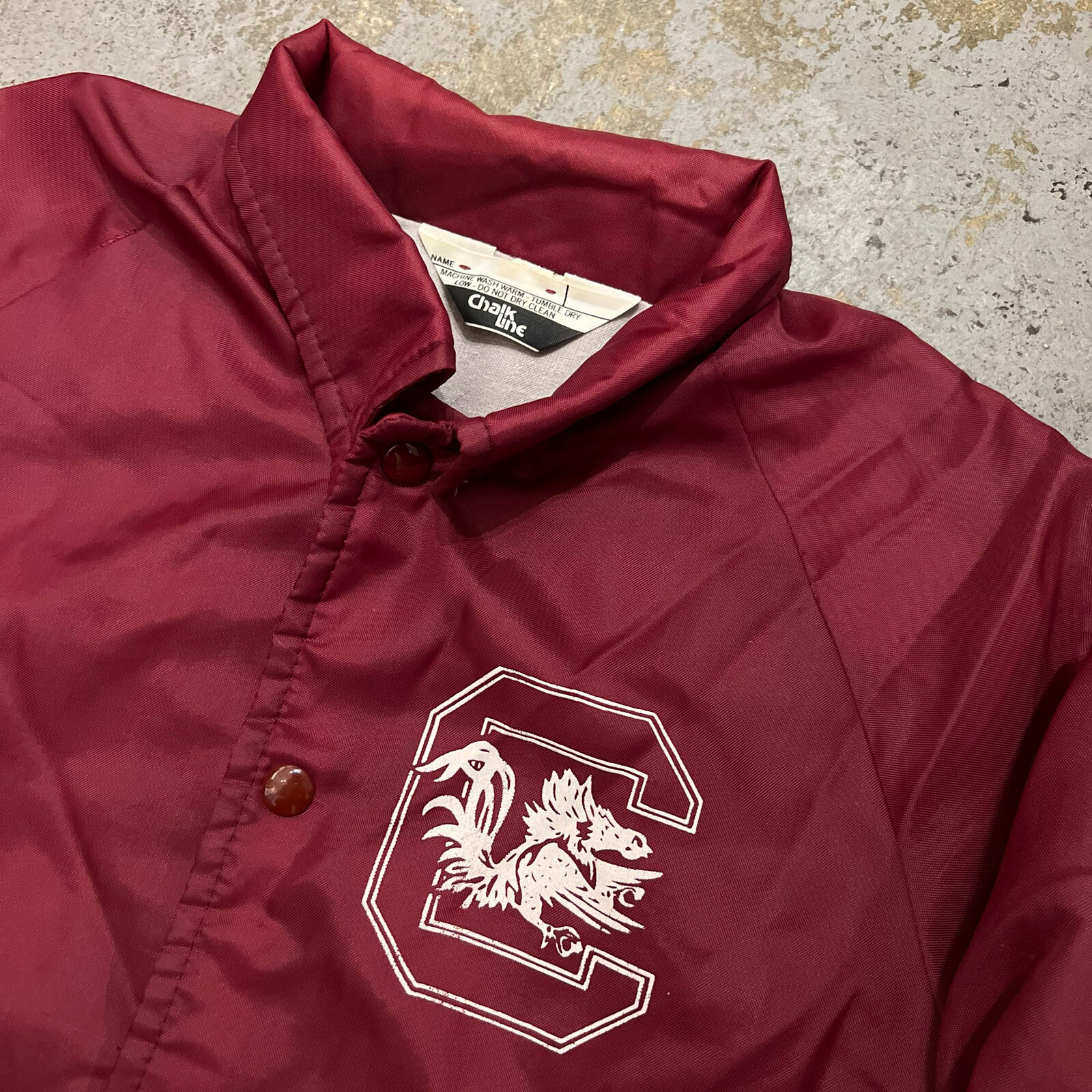 South Carolina Gamecocks Satin Jacket football USA Vintage 70s 80s ...