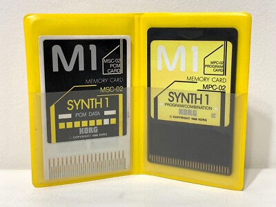 Korg M1 M1R EX MSC-02 And MPC-02 PCM Program Cards Set | eBay