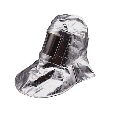 Fire Resistant Suit Fireproof Aluminum Foil Hood Face Protective for ...