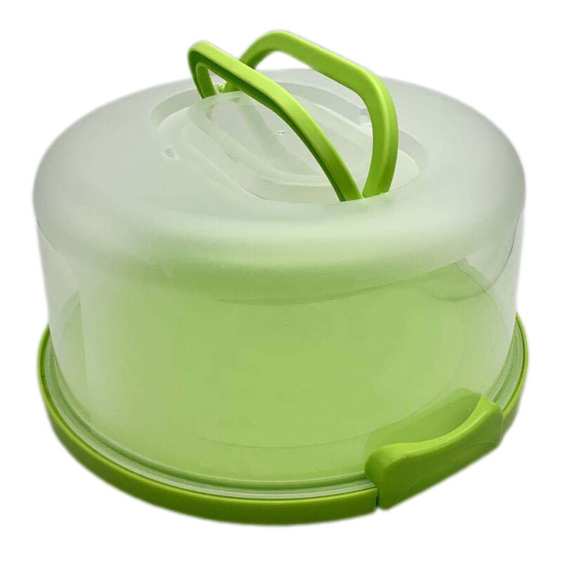 Round Cake Holder Portable Cake Box Cover for Case Dessert Container ...