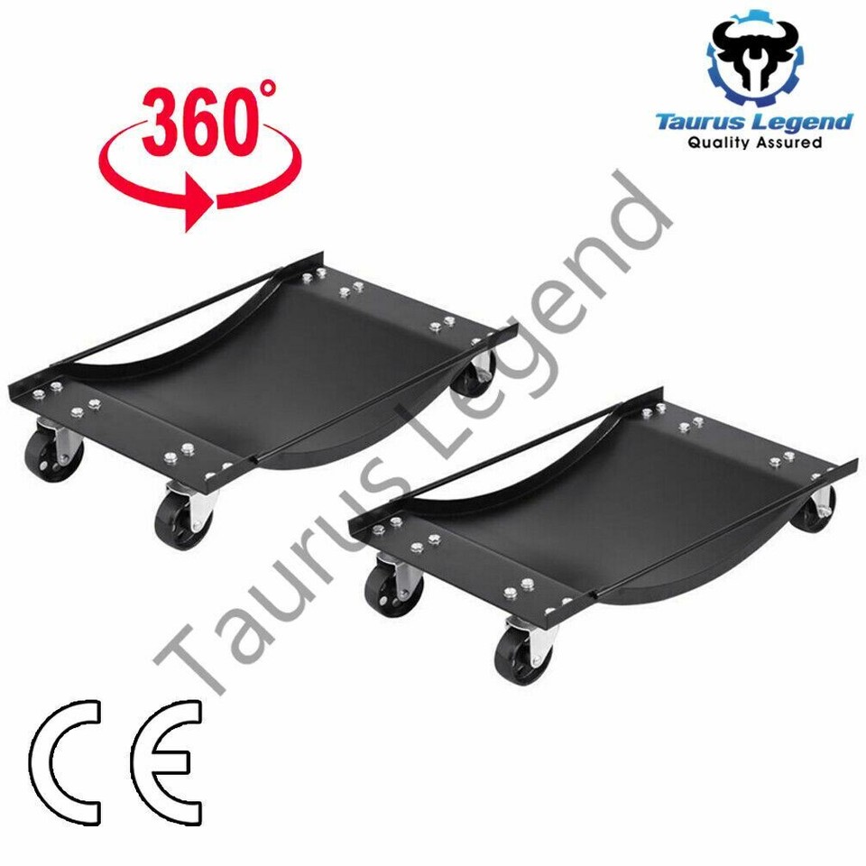 4PC Go Jacks Wheel Dolly Vehicle Positioning Jack Car Transport Trolley ...