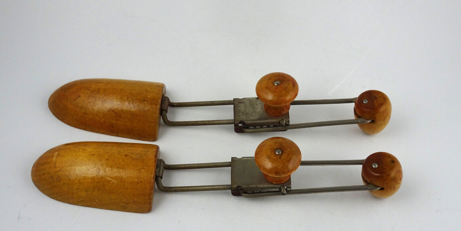 Vintage Wooden Shoe Stretcher Forms Adjustable Pair - Gem