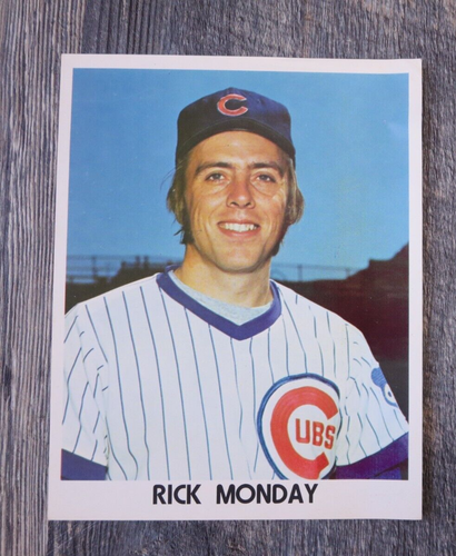 Vintage RICK MONDAY Chicago Cubs 7 x 9" Color Photo- Decent Shape | eBay