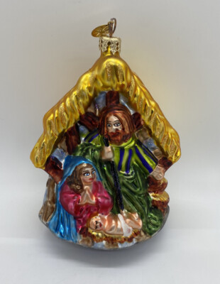 CHRISTOPHER RADKO - Away In A Manger - Nativity Christmas Ornament - 99 ...