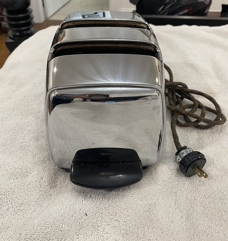 Vintage SUNBEAM T-20B Radiant Control TOASTER WORKS BUT HAS BROKEN PART ...