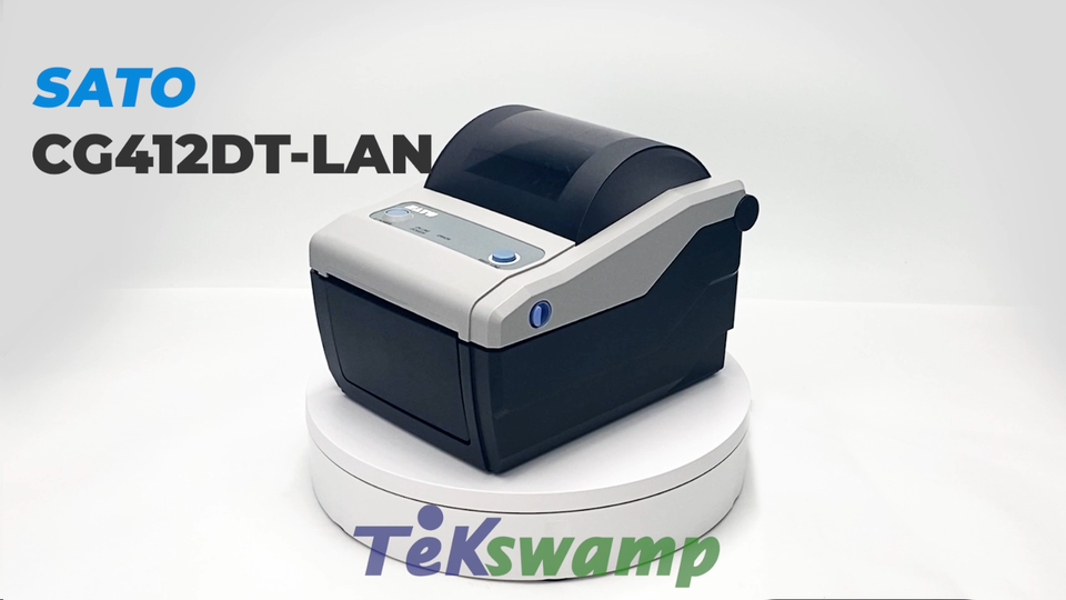 Refurbished SATO CG412DT Direct Thermal Label Printer 300 dpi USB LAN 🔥 ...