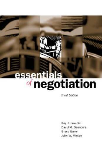Essentials of Negotiation - Paperback By Roy J. Lewicki - GOOD ...