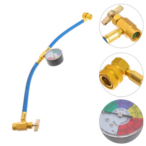 Car Air Conditioning Recharge Kit Refrigerant Charging Hose with Gauge ...