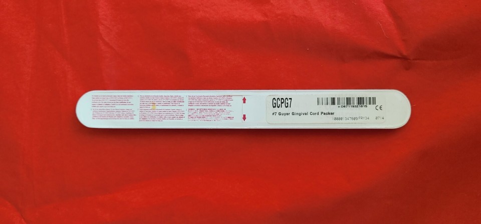 Hu-Friedy Dental #7 Guyer Gingival Cord Packer GCPG7 | eBay