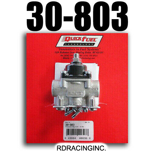 QUICK FUEL 30-803QFT PRESSURE REGULATOR 4 1/2 - 9 PSI PORT HOLLEY ...