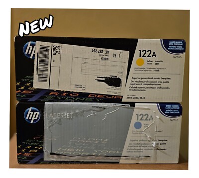 HP Laserjet 122A 2 Pack Yellow And Cyan | eBay