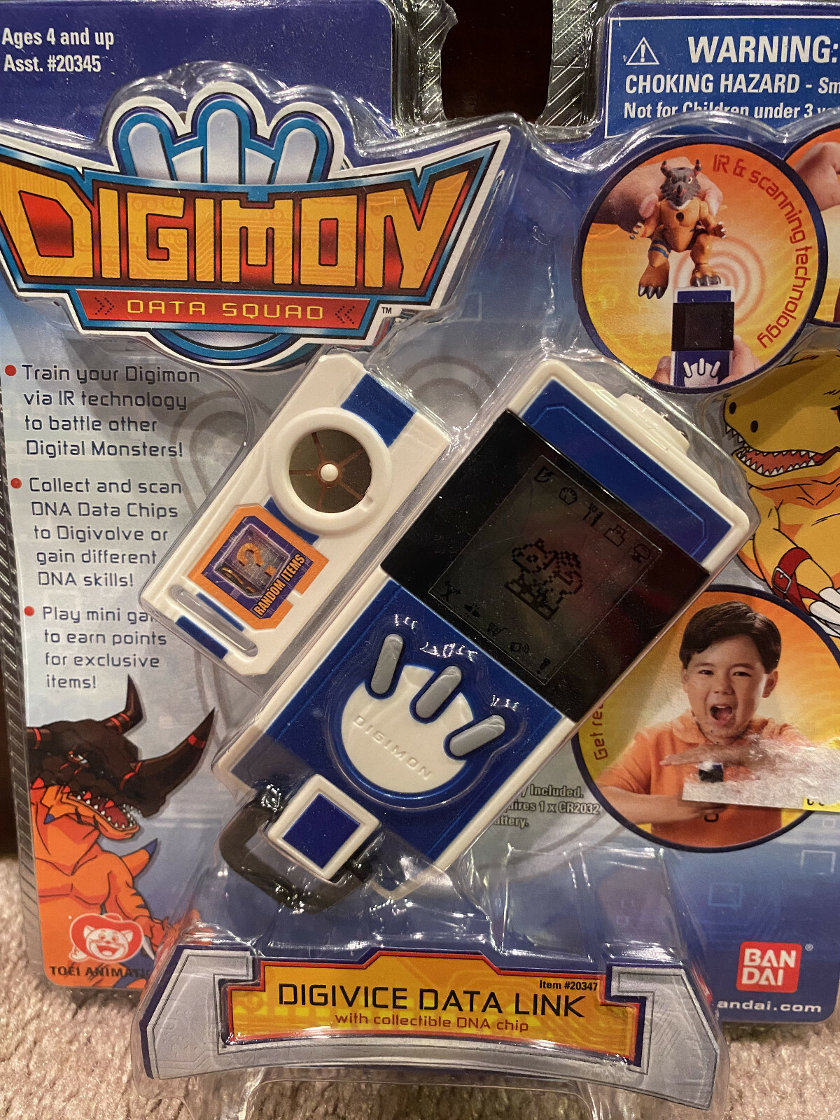 NEW_English_Digimon Data Squad Digivice Link DNA Chip 2007_Blue_Season ...