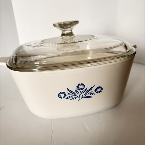 VTG PYREX Casserole Dish WITH LID Cornflower Blue 2.5 Quart Perfect ...