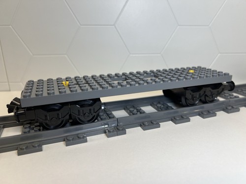 LEGO Train Wheel Car - Dark Bluish Gray Base 6 x 24 | eBay