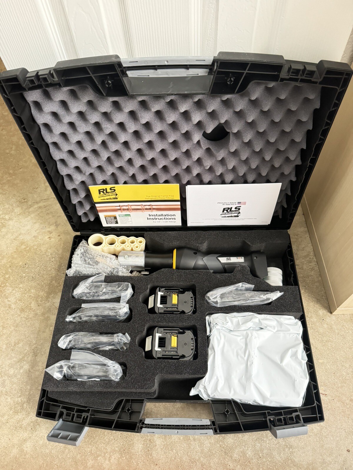 RLS KLAUKE 19TK5 399011190501 Copper Press Fit Crimping Tool Kit 19KN W ...