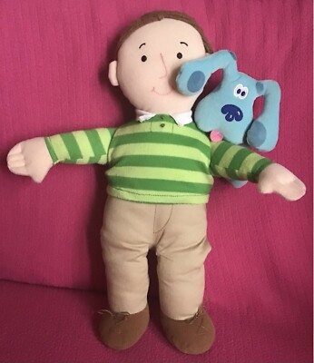Eden Blue’s Clues Talking Steve & Blue Dog Soft Plush TV Toy 10-15 ...