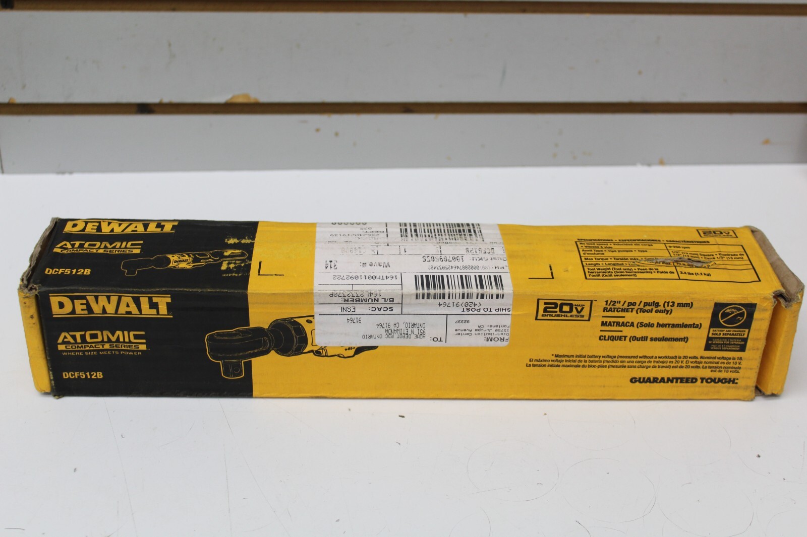 DEWALT DCF512B ATOMIC 20-Volt MAX Cordless 1/2 in. Ratchet (Tool-Only ...