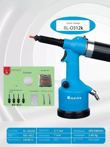 Professional Industrial Grade M312 Pneumatic Hydraulic Rivet Nut Gun ...