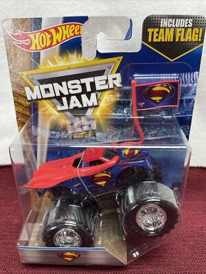 Hot Wheels Monster Jam (2016) Mattel Superman Die-Cast Toy Truck w ...