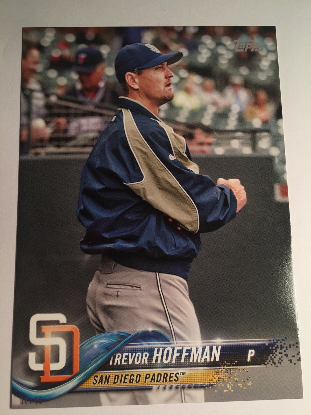 2018 Topps Update SP Jumbo 5x7 Trevor Hoffman Padres US217 /49 | eBay