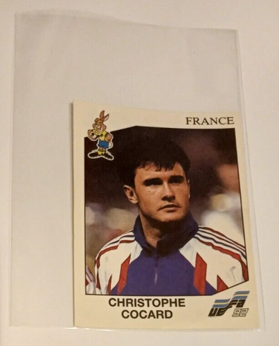 Image Sticker Cromo n°63 Christophe COCARD FRANCE UEFA EURO 92 Suède ...