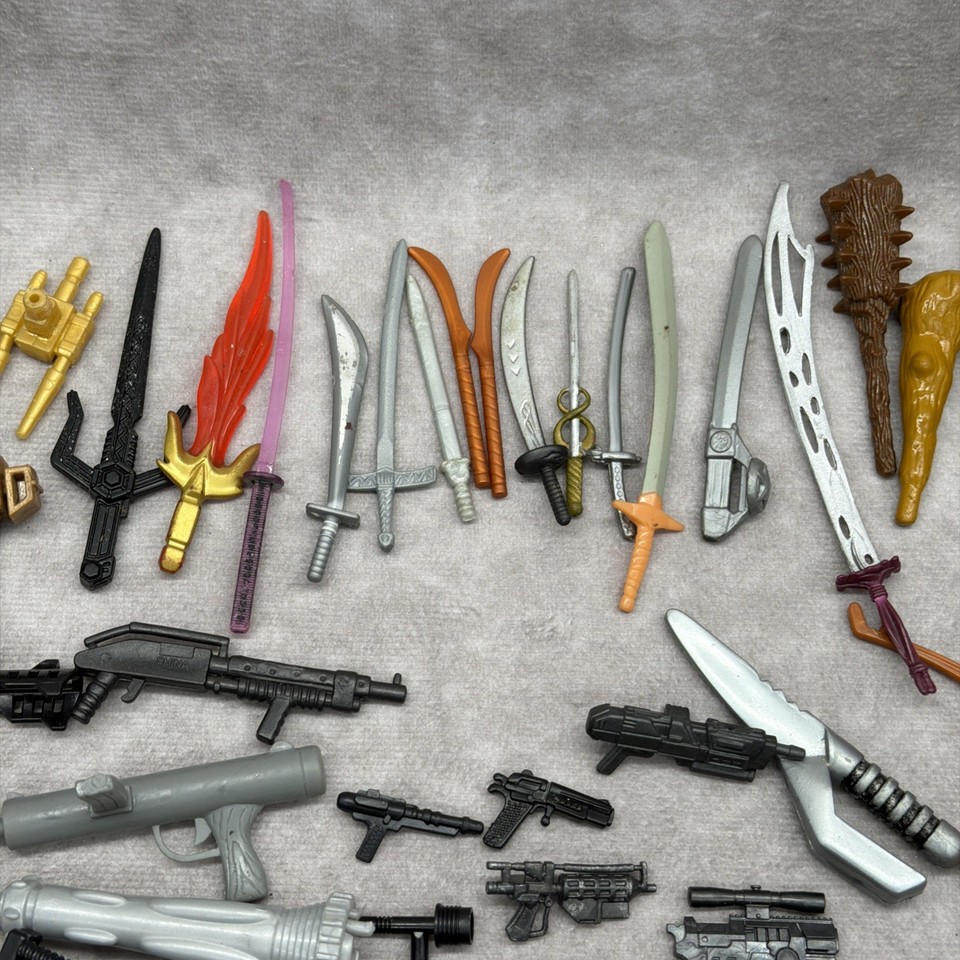 Action Figure Toy Weapons Mixed Accessories Multicolor Lot of 160 | eBay