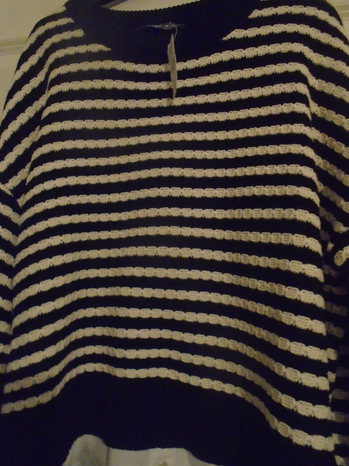 Ladies - New Nutmeg Warm Winter Patterned Jumper with overhang feature ...