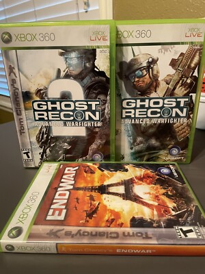 Tom Clancy's Xbox 360 Bundle EndWar Advanced Warfighter 1 & 2 Tested ...