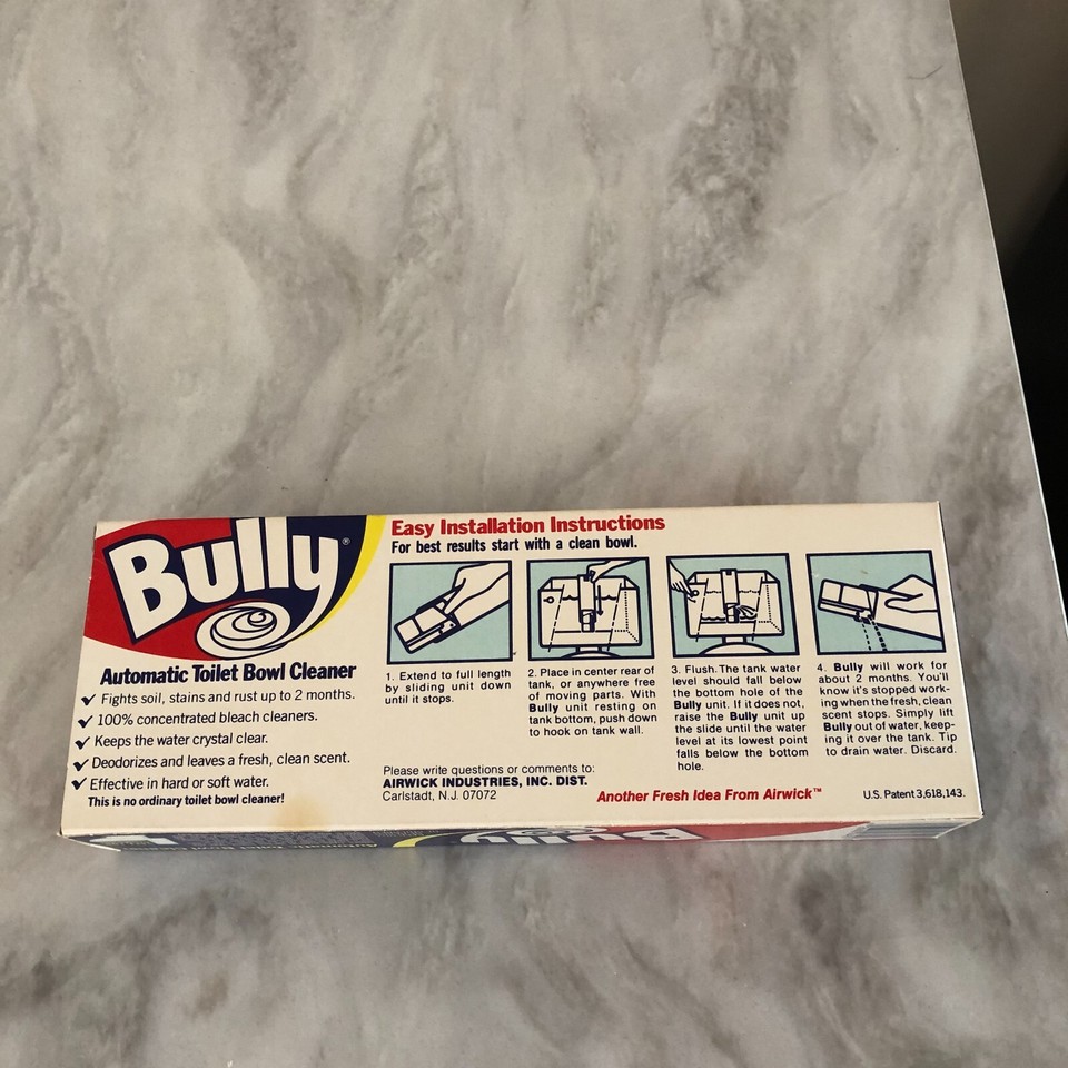 Bully Crystal Clear Automatic Toilet Bowl Cleaner - VINTAGE - NEW ...