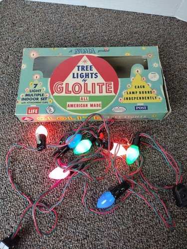 Vintage 1950'S Noma/Glolite Christmas Tree Lights NO 207 Candelabra ...