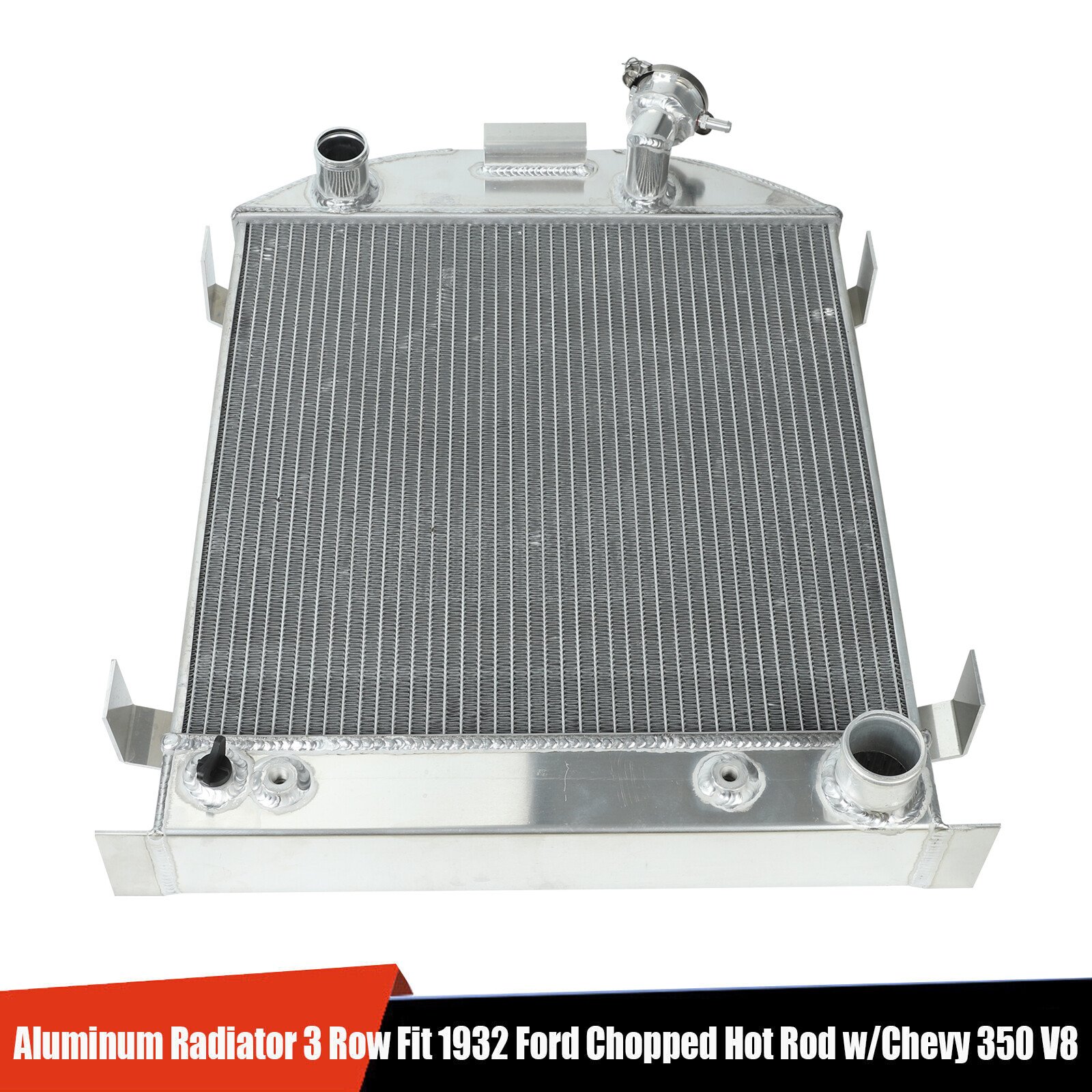 Racing Radiator Aluminum 3Row Fit 1932 Ford Low-Boy Chop Hot Rod w ...