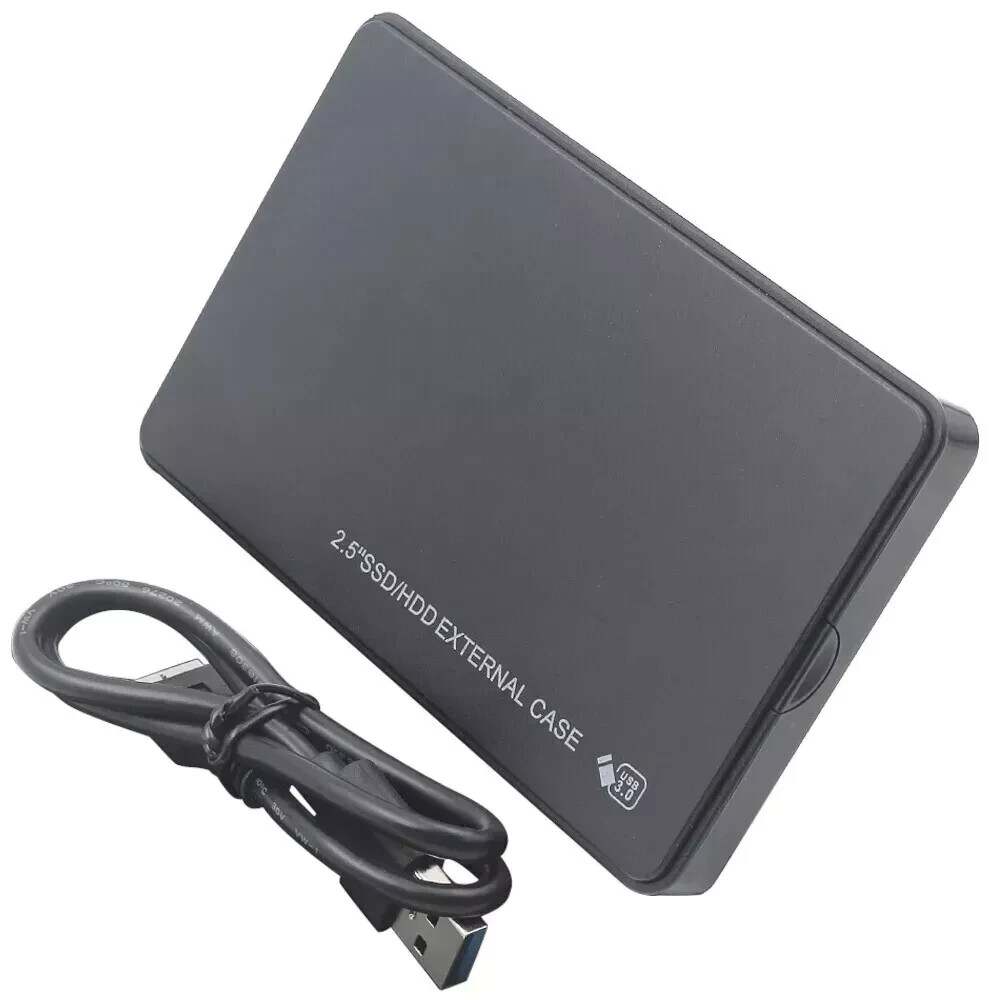 2.5" SATA USB 3.0 Hard Drive Disk HDD SSD Enclosure External Laptop ...