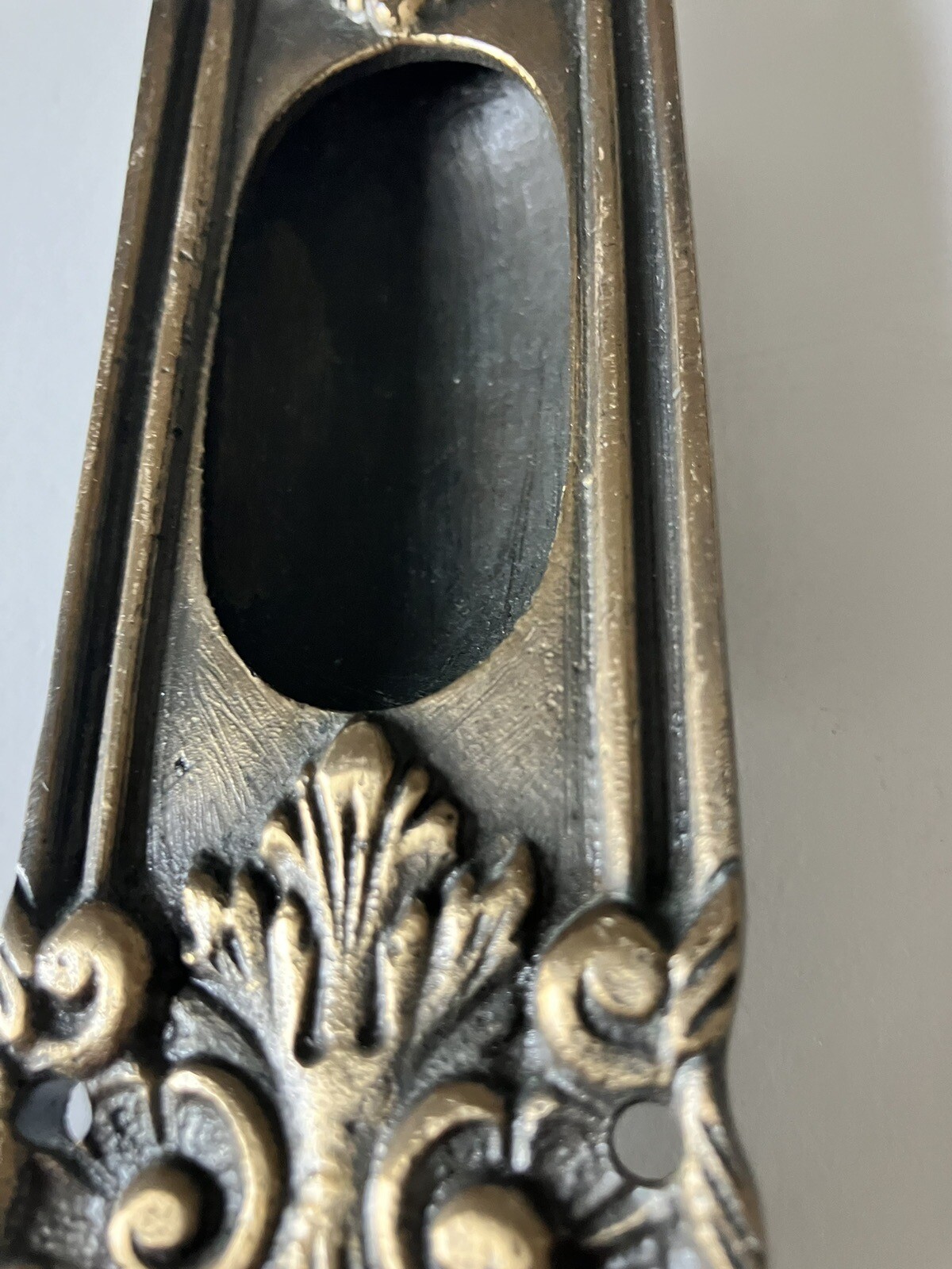 Pair Of Vintage Antique Victorian Cast Brass Window Sash Lift /Pocket ...