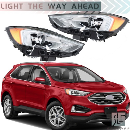 For 2019-2021 Ford Edge Headlight Full LED w/ DRL Black Housing Right ...