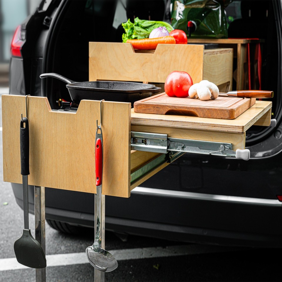 XK Overland Kitchen Box WD711 All-in-One Camping with Washing, Chopping ...