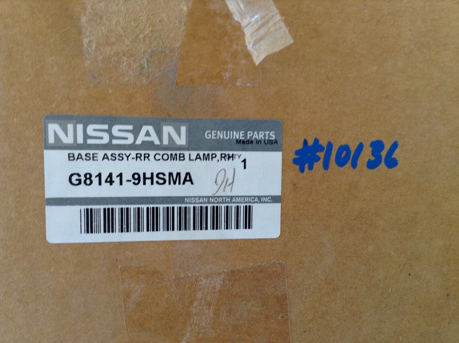 2016 2017 2018 Nissan Altima LH Tail Lamp Panel G8141-9HSMA OEM | eBay