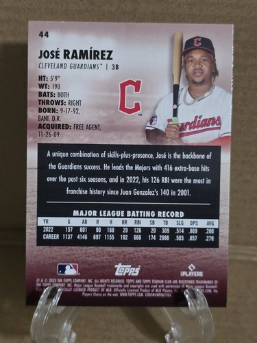 2023 Topps Stadium Club Baseball # 44 Jose Ramirez | eBay