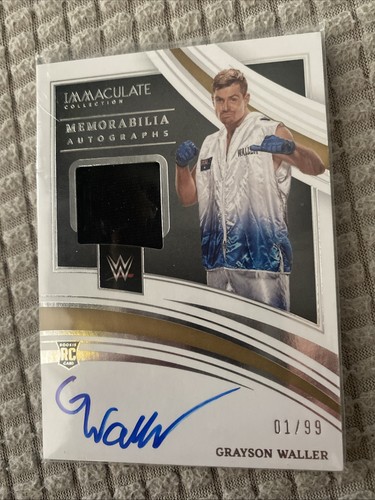 #1 Overall Out Of 99 GRAYSON WALLER Panini Immaculate WWE Memorabilia ...