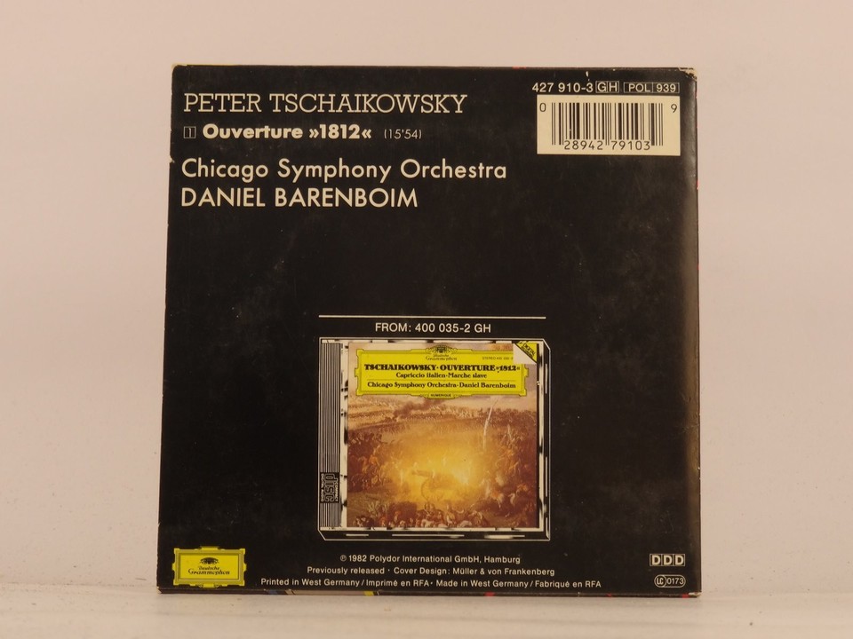 CHICAGO SYMPHONY ORCHESTRA TCHAIKOVSKY OVERTURE 1812 (MINI CD) (L7) 1 ...